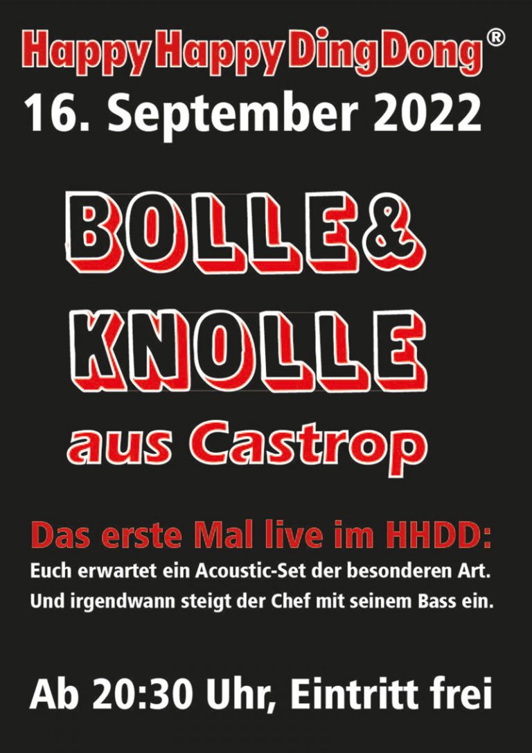 Bolle & Knolle aus Castrop – HappyHappyDingDong