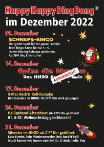 HHDD-Programm Dezember 2022 – HappyHappyDingDong