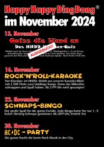 HHDD-Programm November 2024 – HappyHappyDingDong